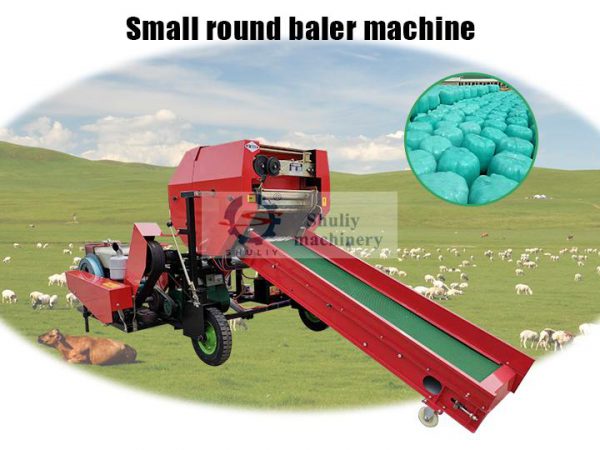 Small round silage baler machine | hay baler and wrapper machine